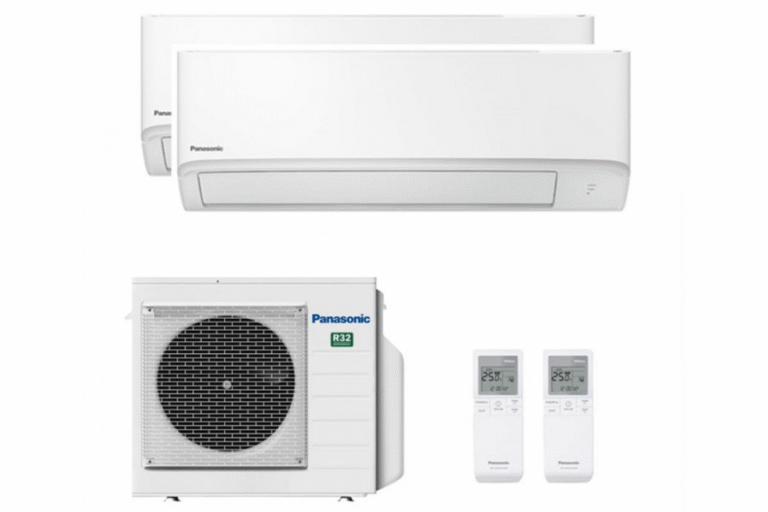 Panasonic Duo-Split 5.0kW Outdoor + 2X 3.5kW/12000Btu Compacto ...